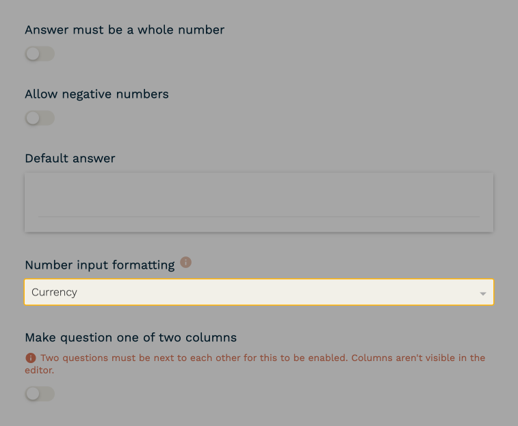 How can I make a number field be formatted like a price? | Paperform Help Center