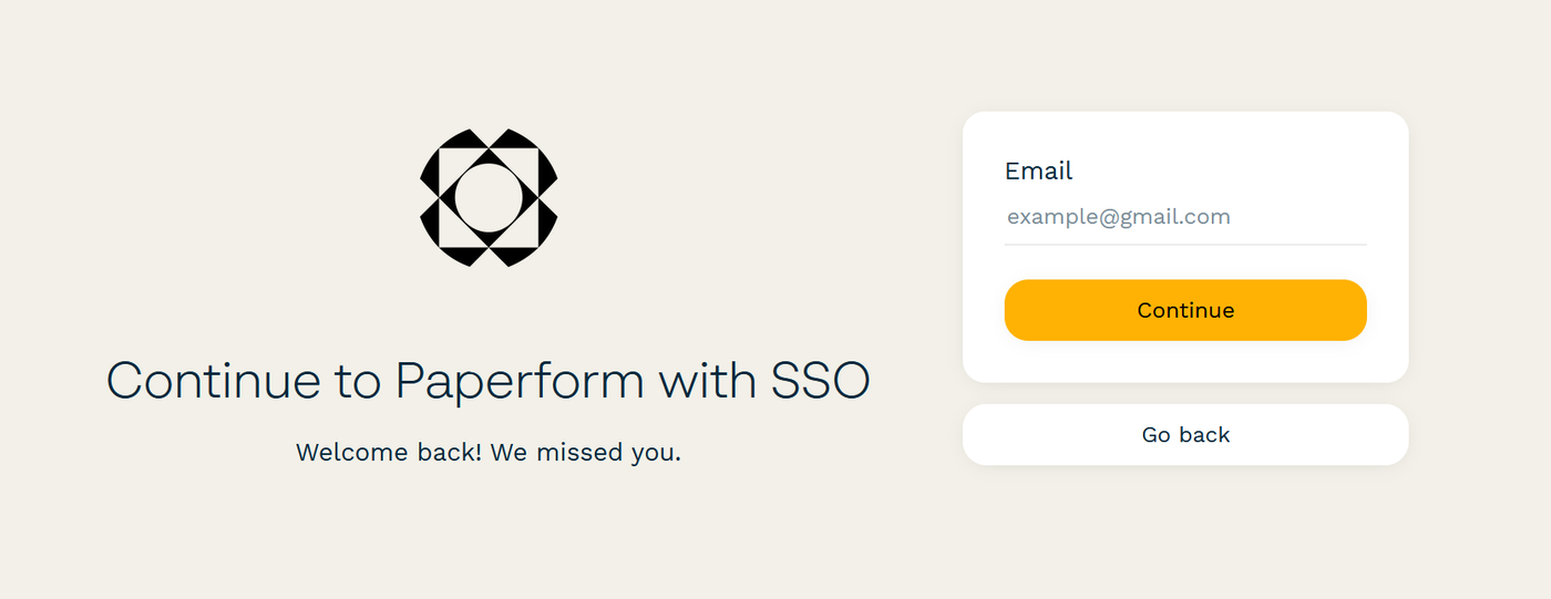 Does Paperform support SSO? | Paperform Help Center