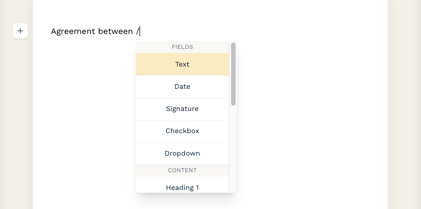 What types of fields are supported in Papersign, and how are they configured? | Paperform Help ...