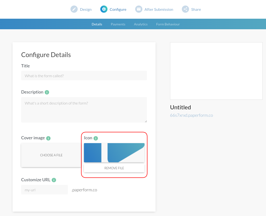 How do I add an icon to my form? | Paperform Help Center