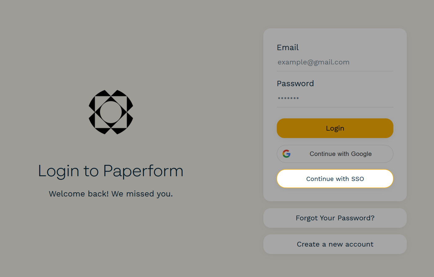 Does Paperform support SSO? | Paperform Help Center