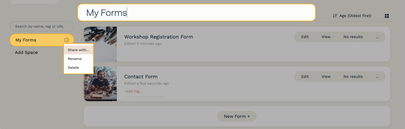 How can I organize my forms into groups? | Paperform Help Center