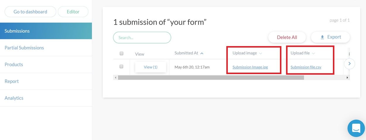 How do I view a submitter's uploaded files? | Paperform Help Center