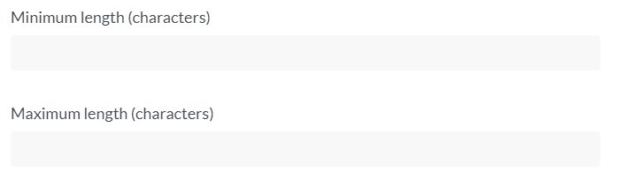 Can I restrict the number of characters someone can answer for a text ...