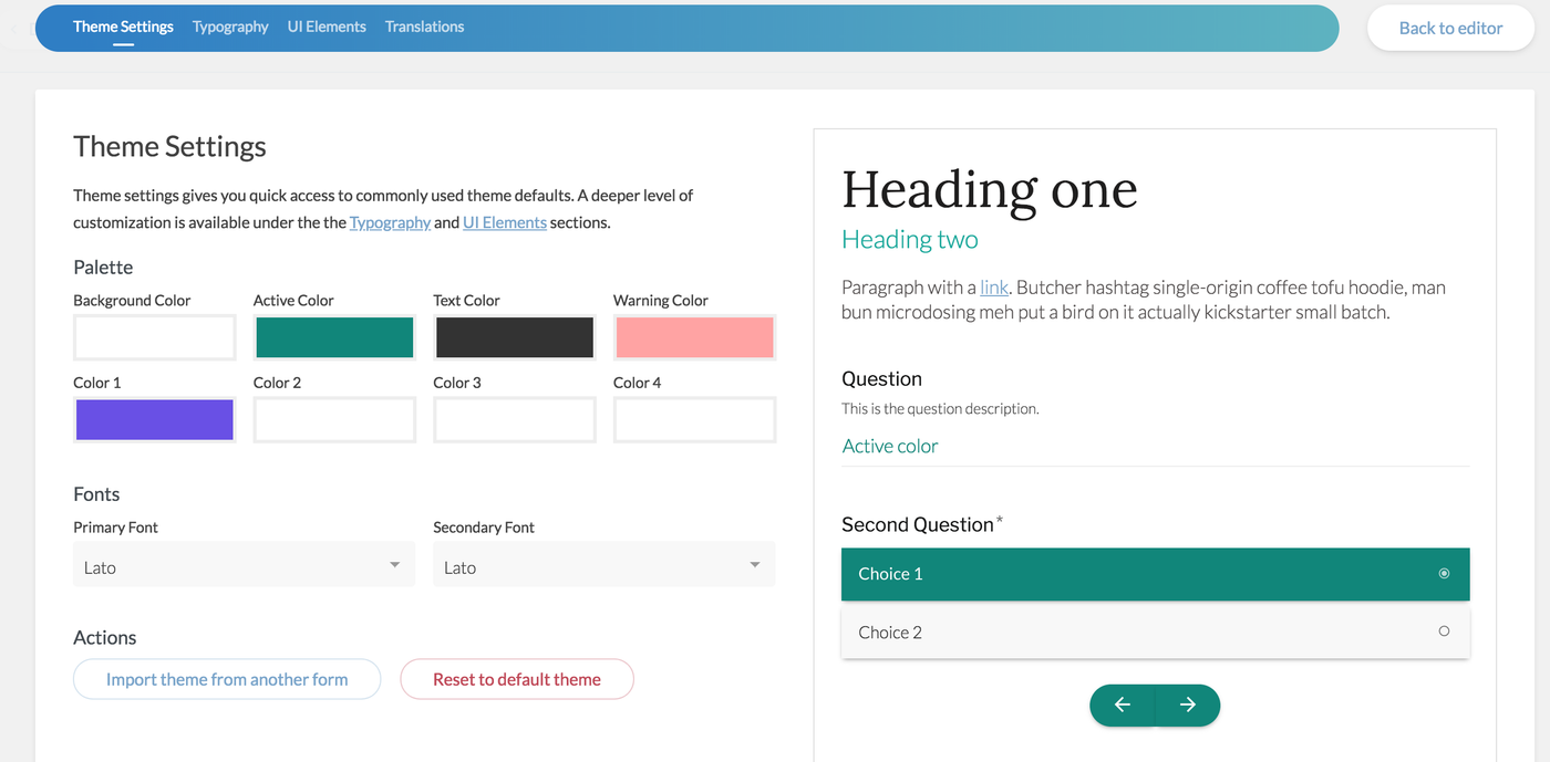 How can I change the colors on my form? | Paperform Help Center