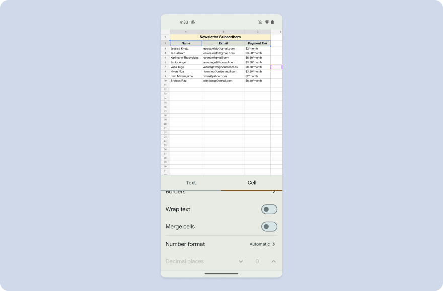 How to Merge Cells in Google Sheets