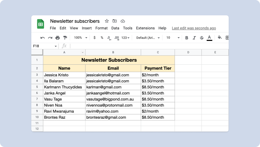 How to Merge Cells in Google Sheets