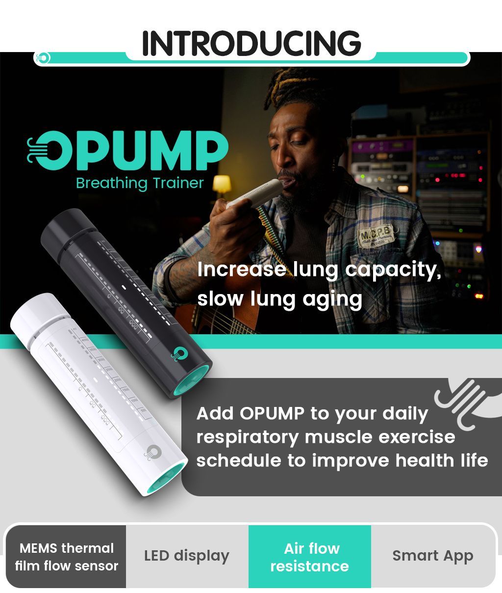 OPUMP Intelligent Respiratory Training Device｜Malaysia Exclusive Early Bird Offer