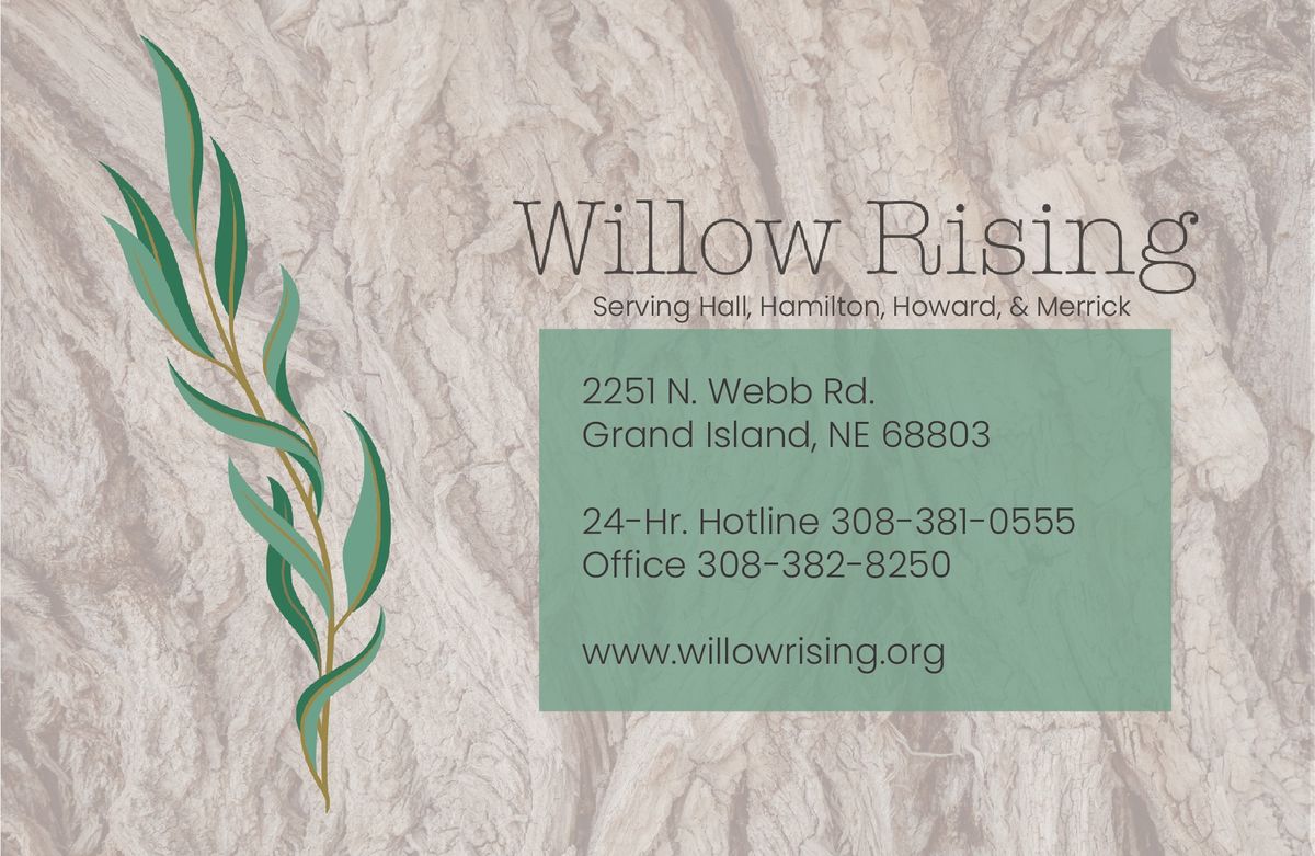 Willow Rising Volunteer Application