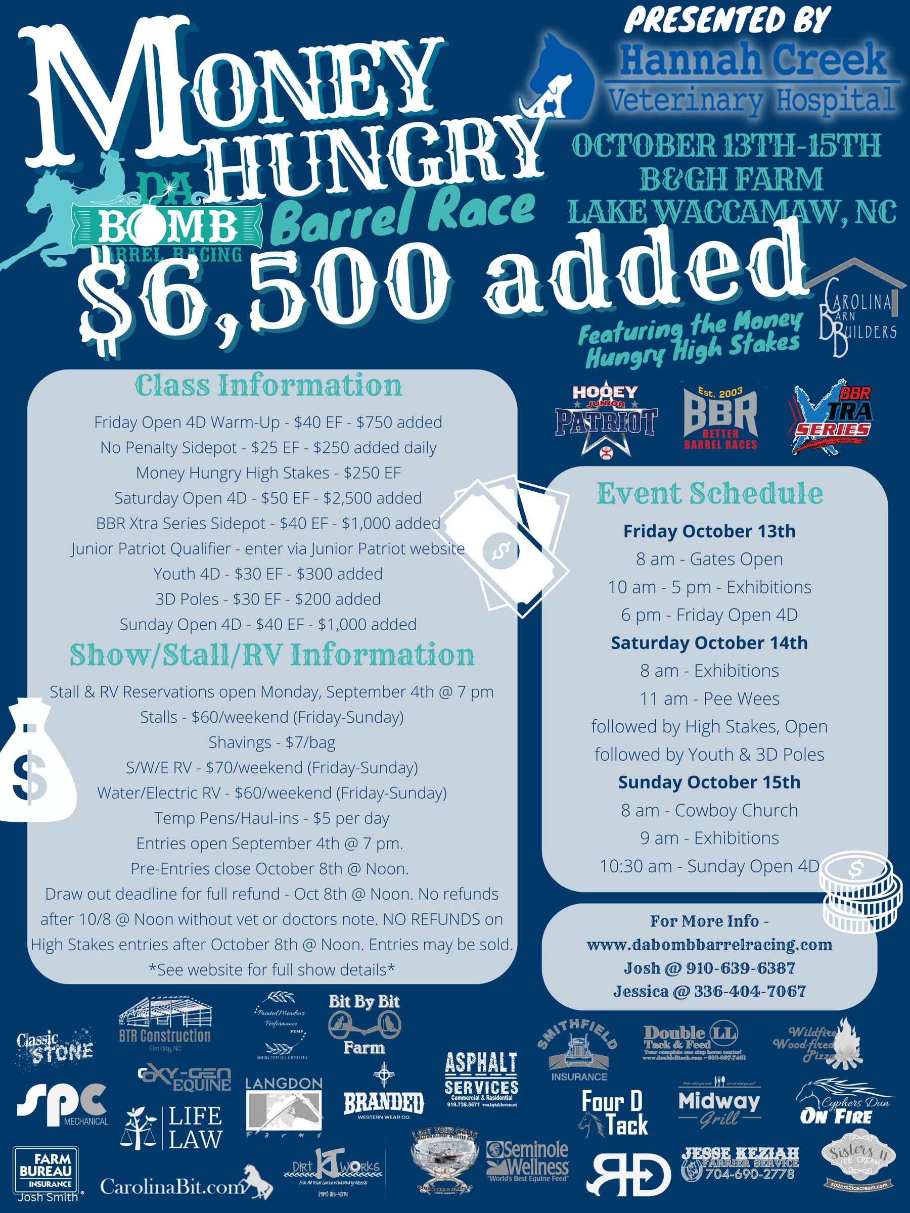 Money Hungry Barrel Race Entry Form